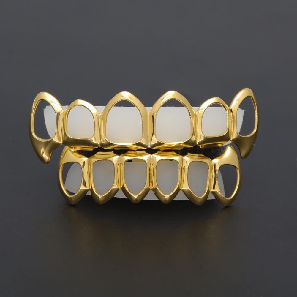 14K Gold Plated Classic Hip-Hop Teeth Grillz